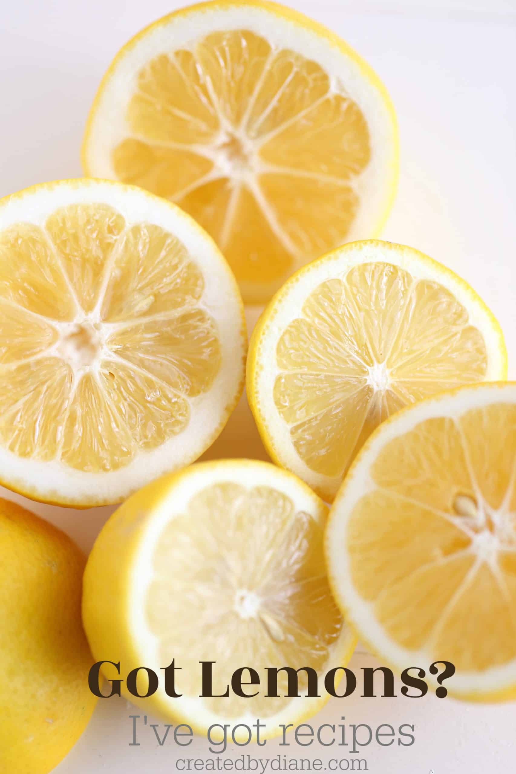 Lemon Recipes | Created by Diane
