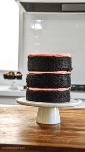 Chocolate 3 layer 6 inch cake | Created by Diane