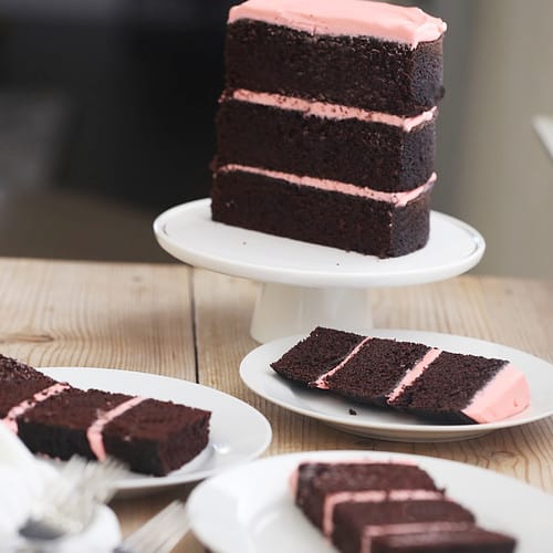 Chocolate 3 layer 6 inch cake | Created by Diane