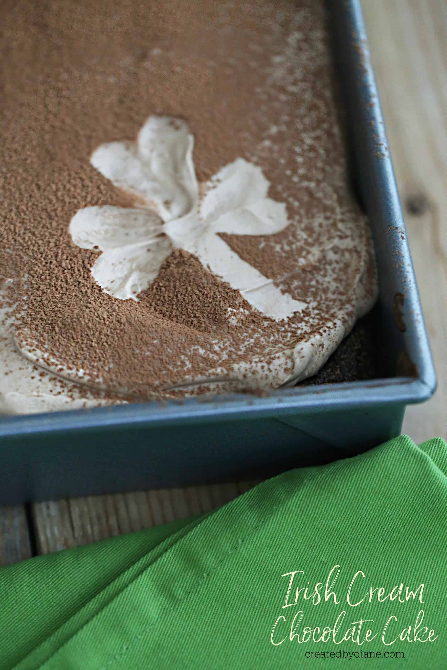 Chocolate Irish Cream Cake | Created by Diane