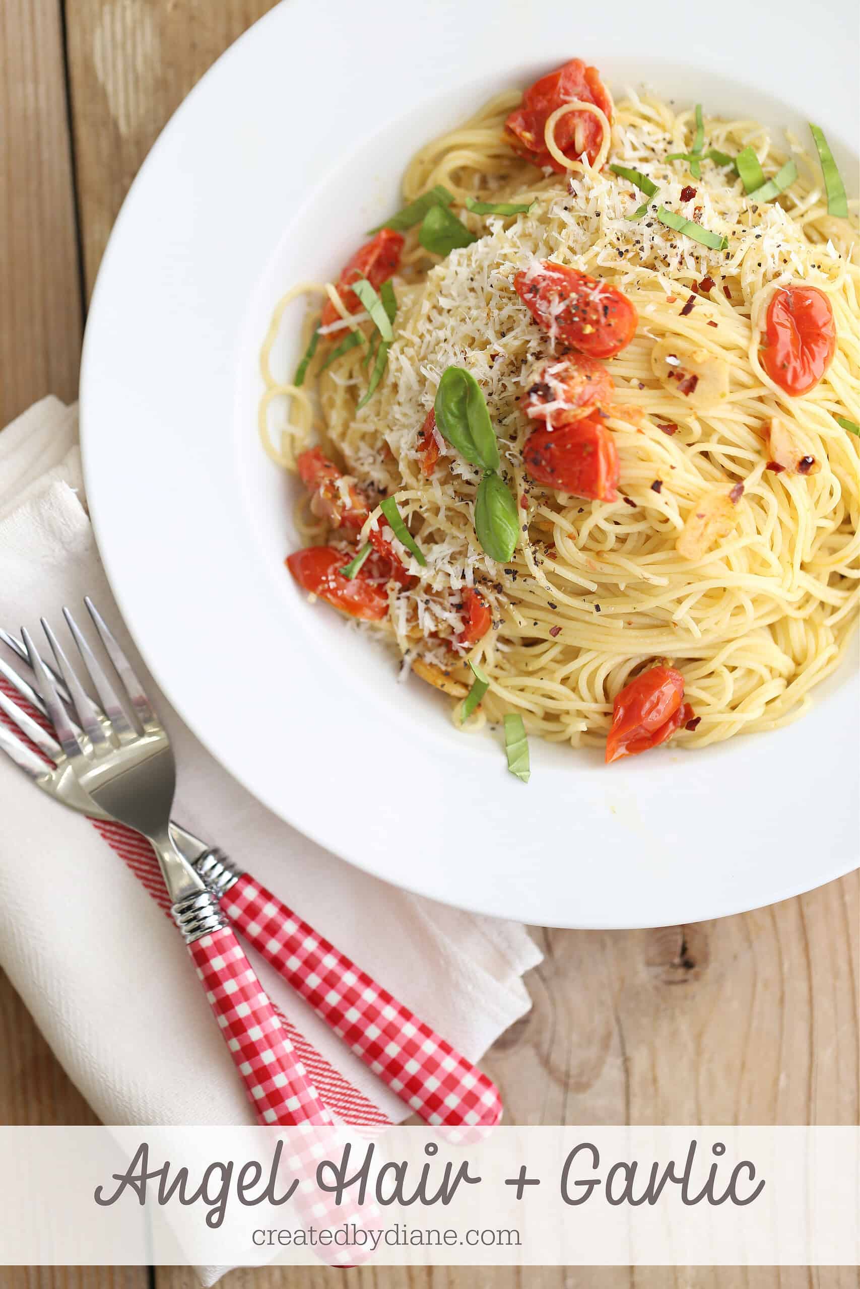 Angel Hair and Garlic | Created by Diane