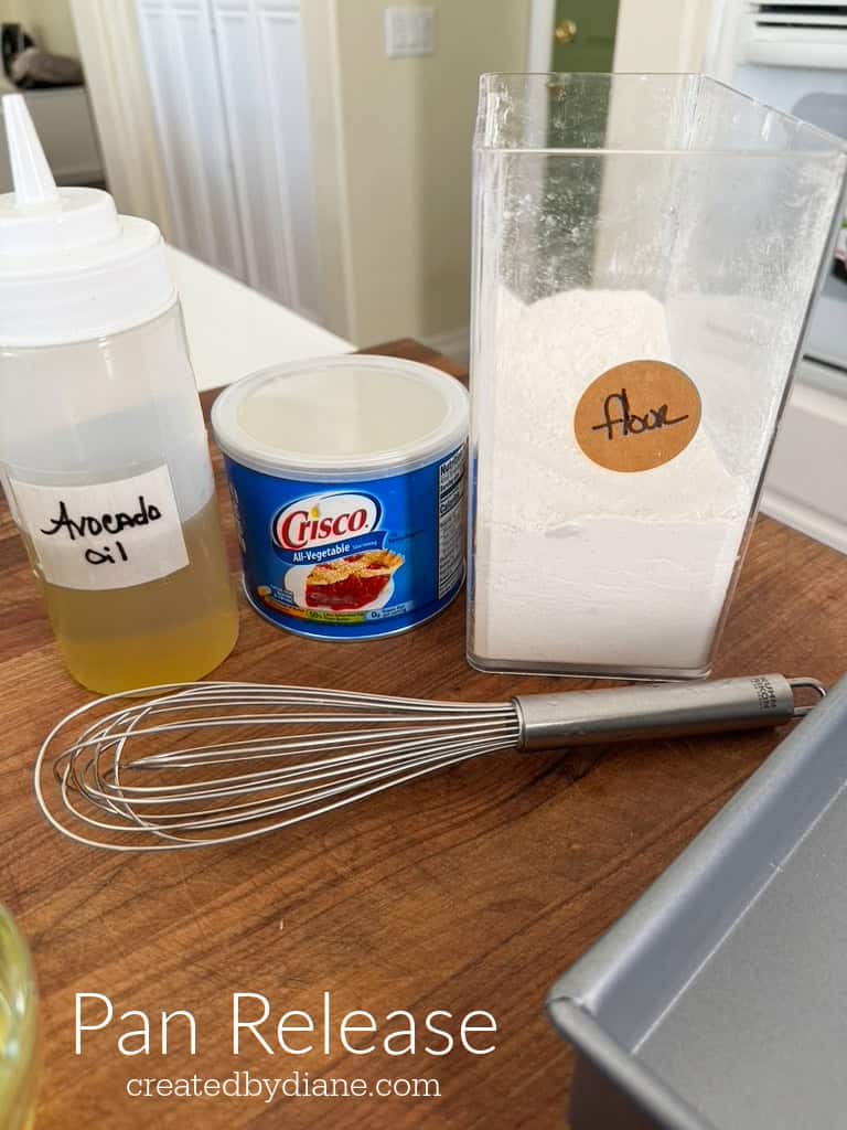 Baking Spray Substitute- Pan Release | Created by Diane