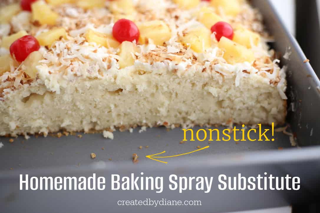 Baking Spray Substitute- Pan Release | Created by Diane