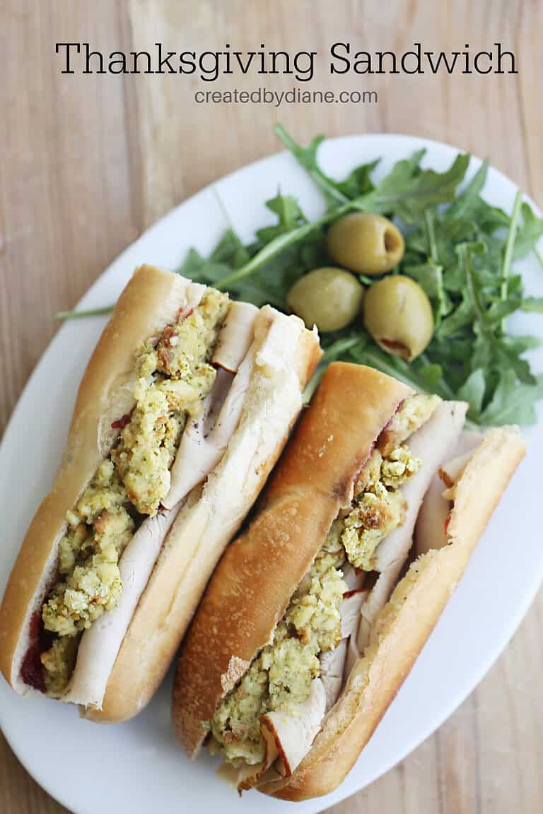 Turkey Stuffing Sandwich | Created by Diane