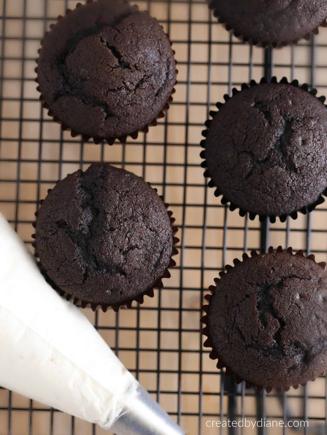 Flat Frosting on Cupcakes for Writing | Created by Diane