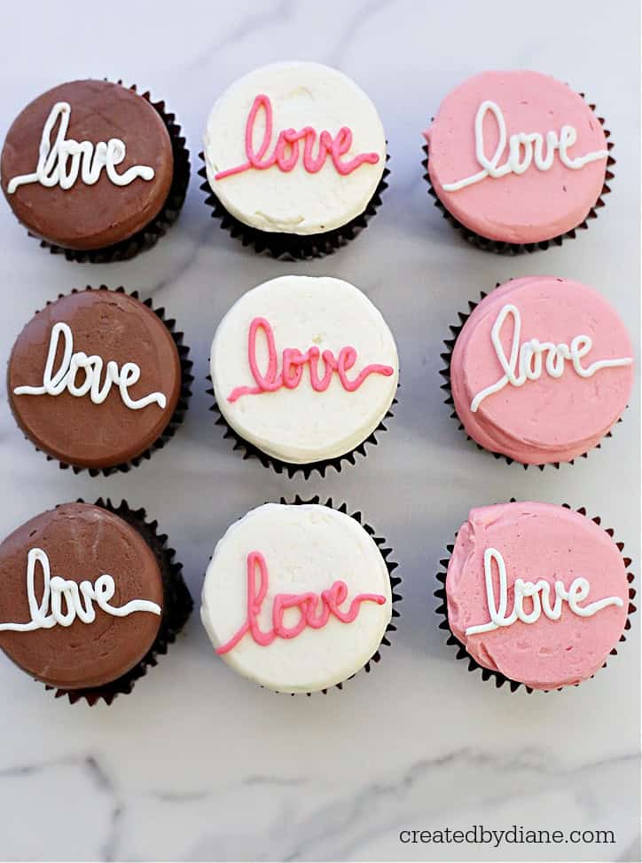 Flat Frosting on Cupcakes for Writing | Created by Diane