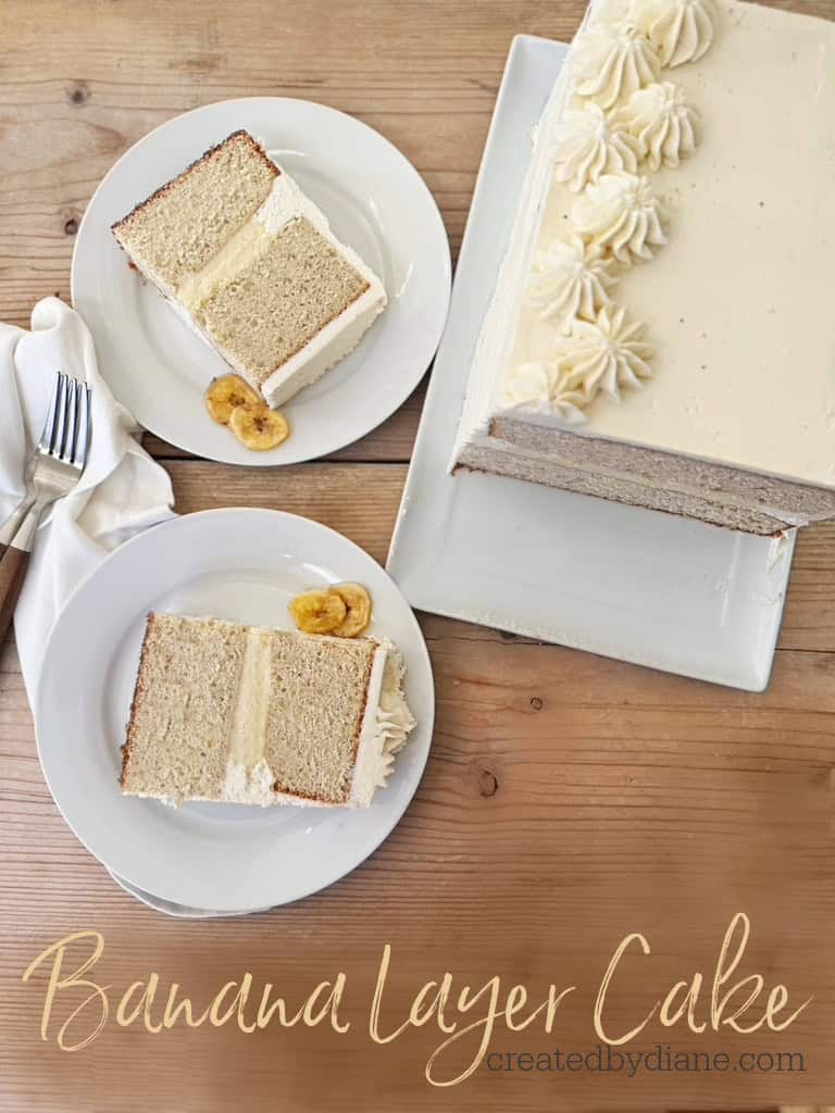 Banana Layer Cake | Created by Diane
