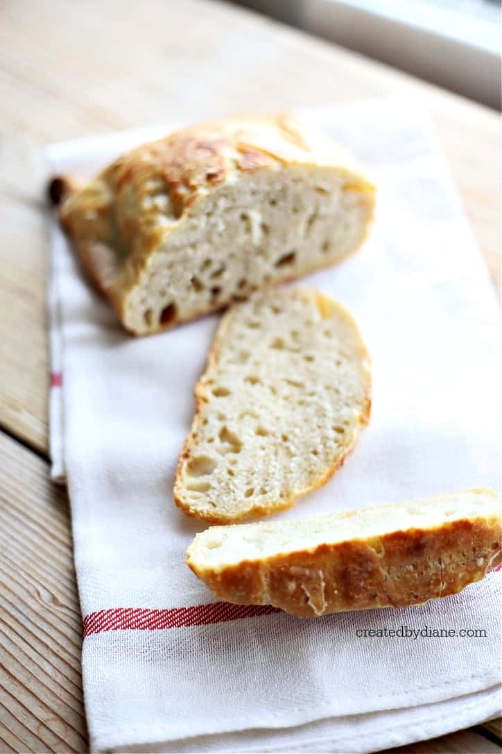 No-Knead Artisan Bread | Created by Diane